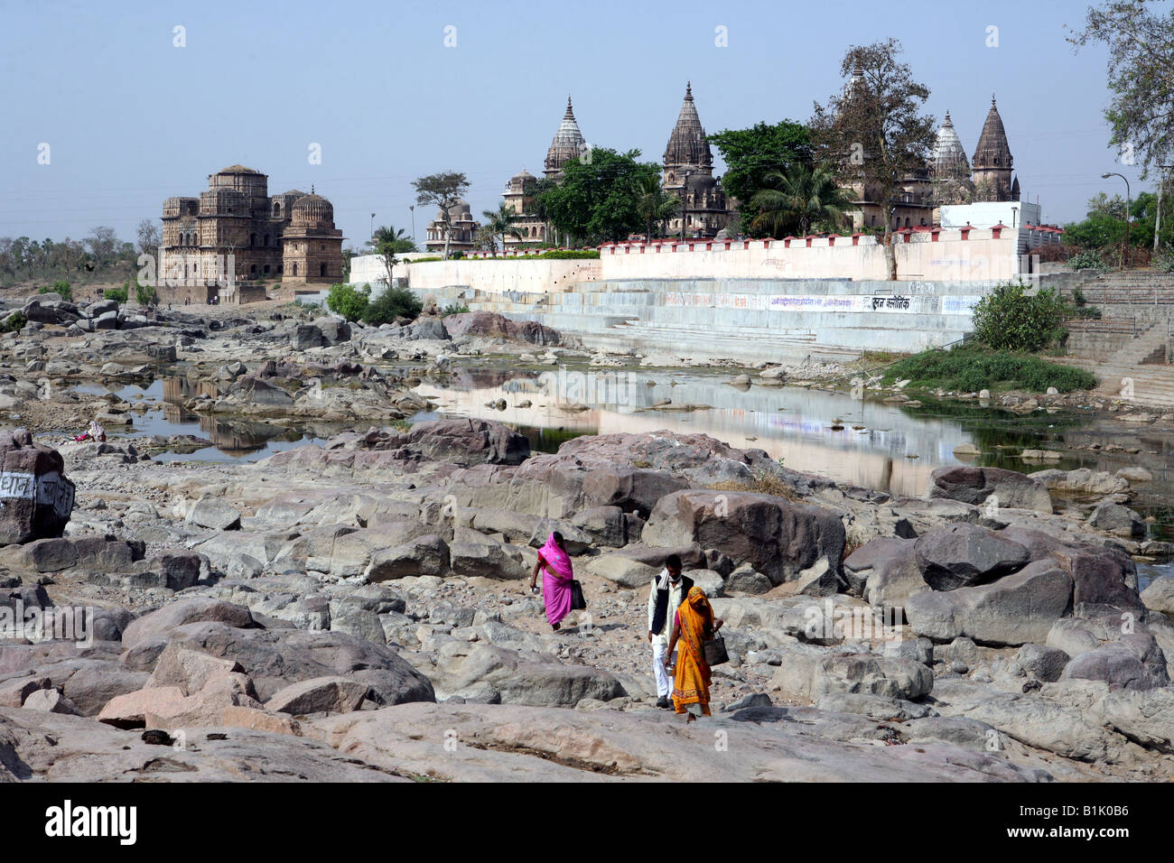 Rama Raja Mandir Orchha Bundelkhand Central India beside the River ...
