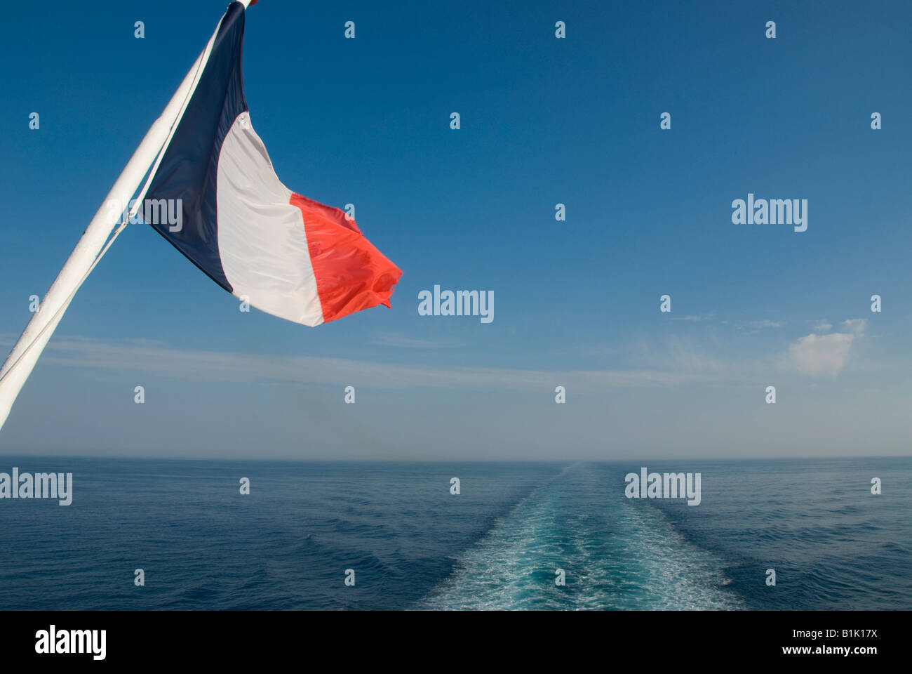 French flag and sea Stock Photo - Alamy