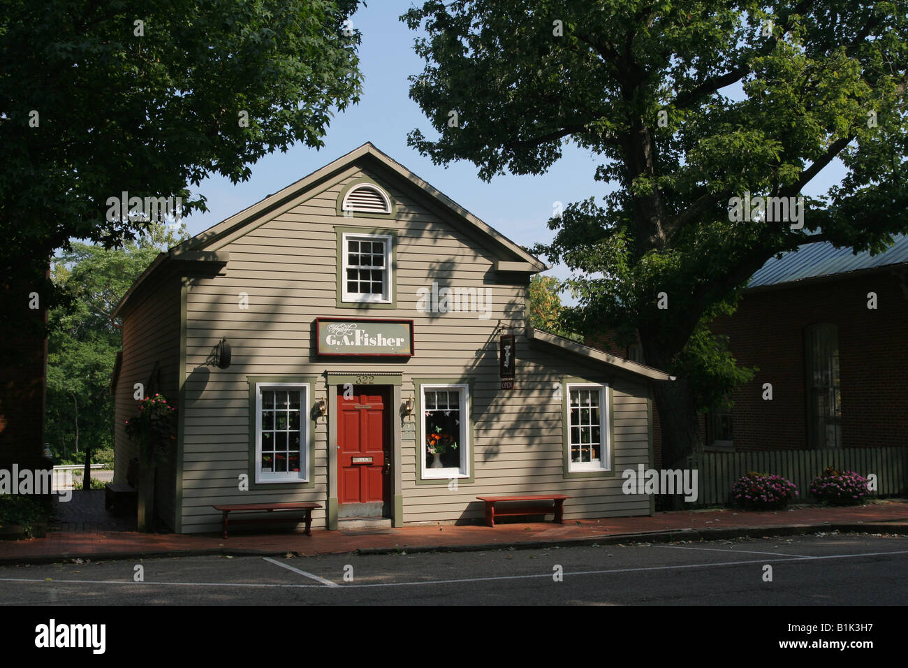 House Of G A Fisher Historic Roscoe Village Coshocton Ohio Stock Photo ...