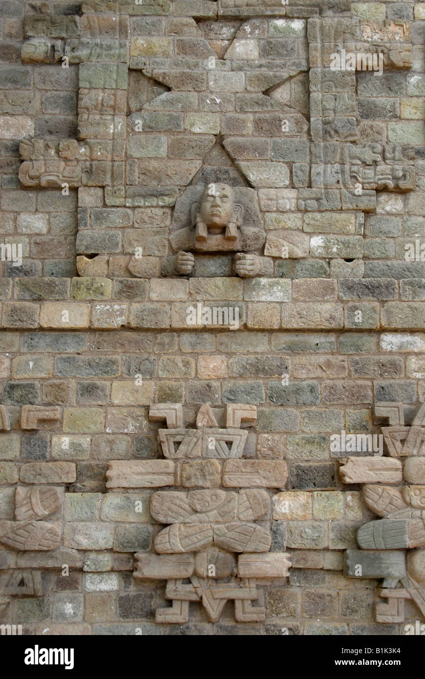 Carving in Copan Museum, Copan Ruins, Copan, Honduras, Central America ...