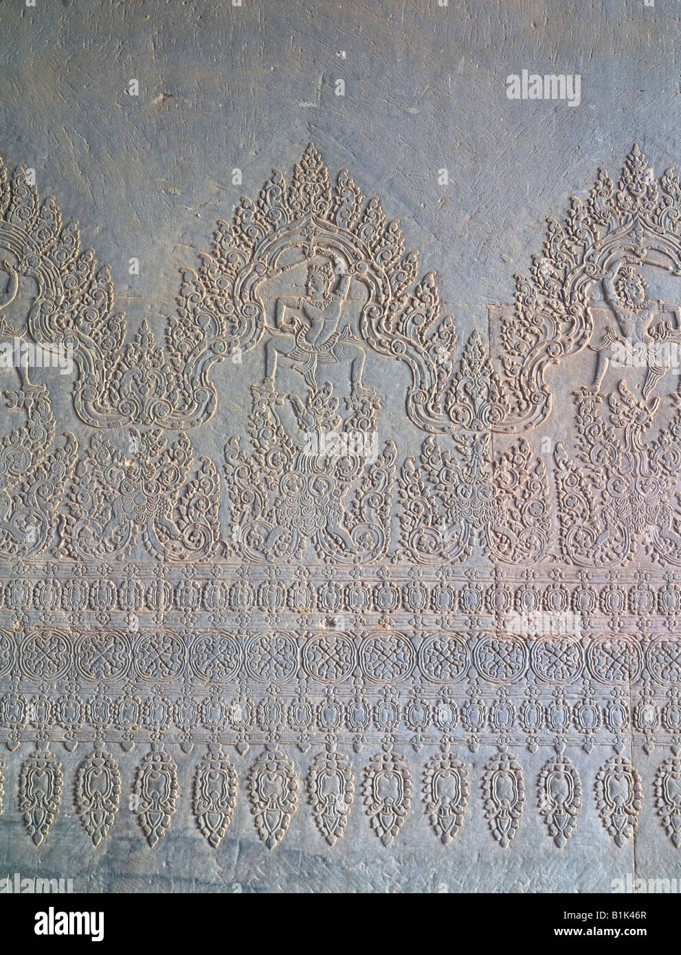 bas relief, dancing figure, Angkor Wat temple, Cambodia Stock Photo - Alamy