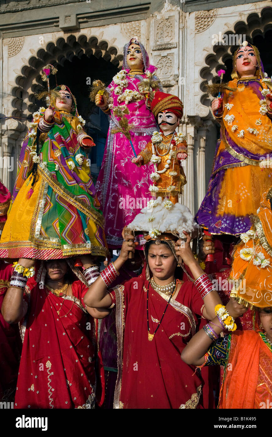 Gangur festival hi-res stock photography and images - Alamy