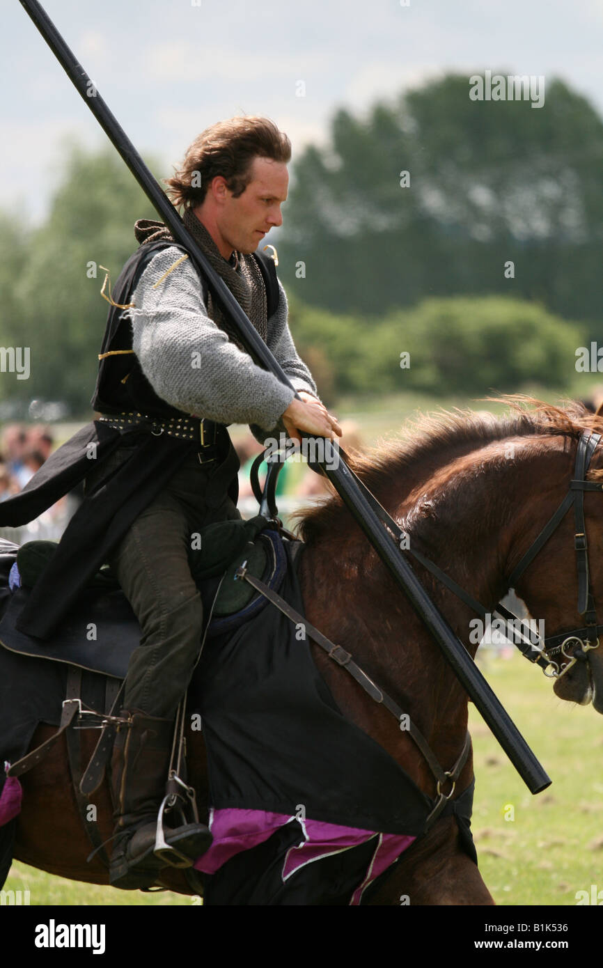 Knight on Horseback Editorial Use Only Stock Photo - Alamy