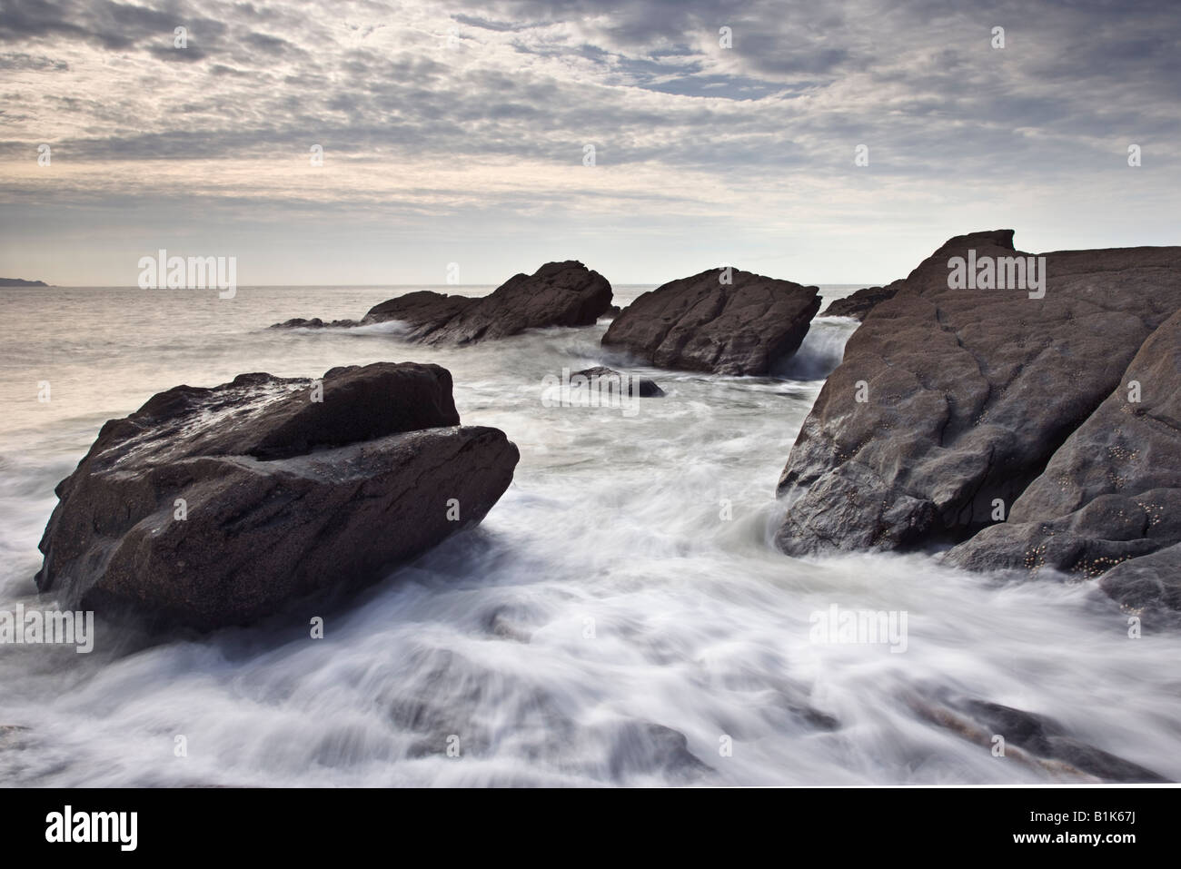 Heddon's Mouth rocks in Exmoor national park Stock Photo - Alamy
