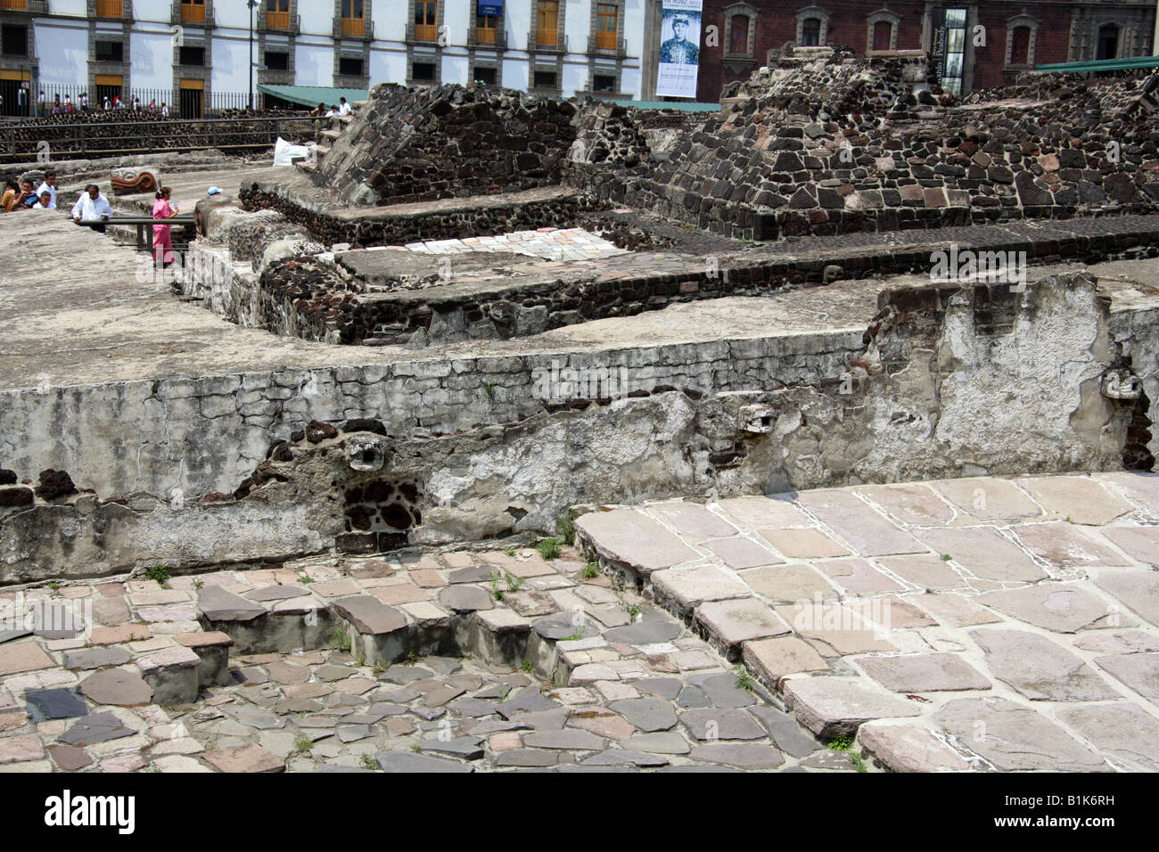 The Remains of Tenochtitlan, Ancient City of the Aztecs, Zocalo Square ...