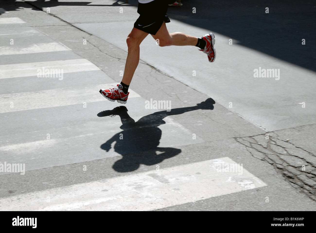 Foot outline tarmac hi-res stock photography and images - Alamy