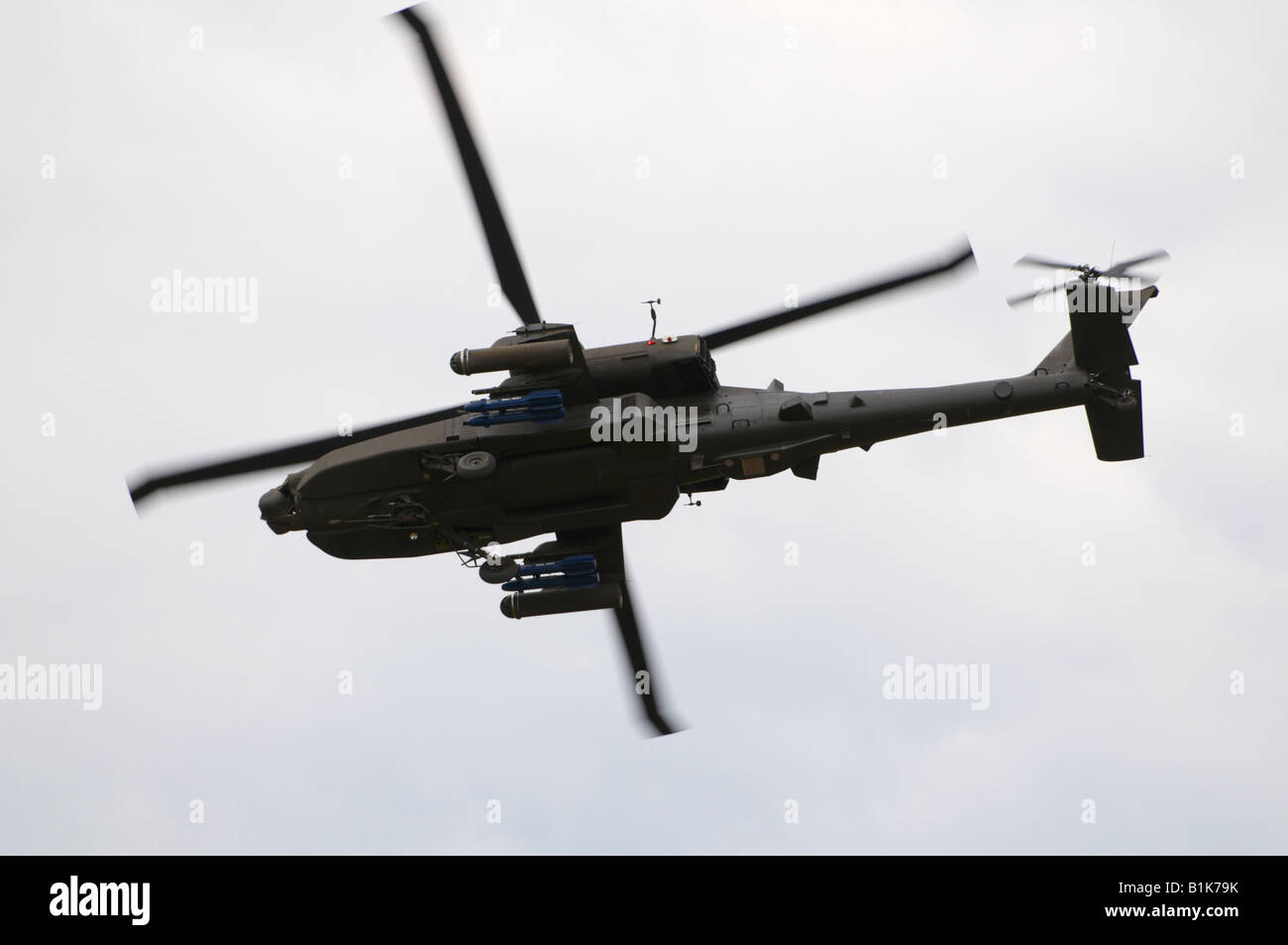 Boeing AH-64D Longbow Apache Helicopter Kemble Air Show 2008 Stock ...
