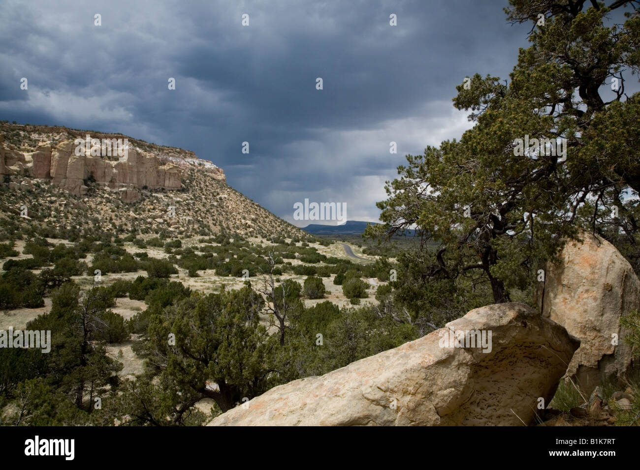 El Malpais National Monument looking south from La Ventana Stock Photo ...