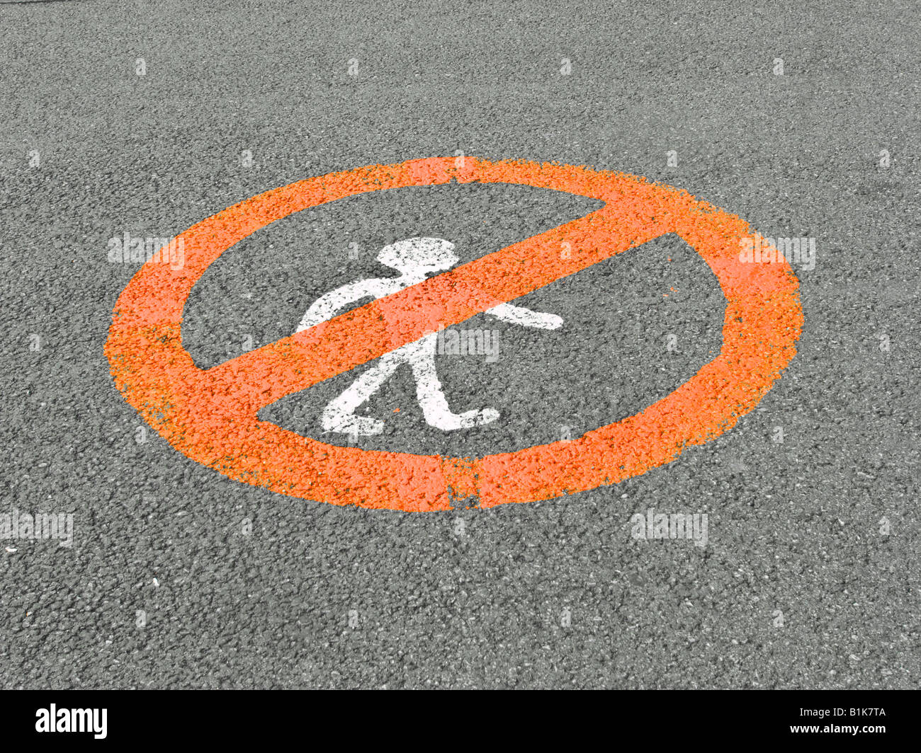 Pedestrian traffic prohibited sign hi-res stock photography and images ...