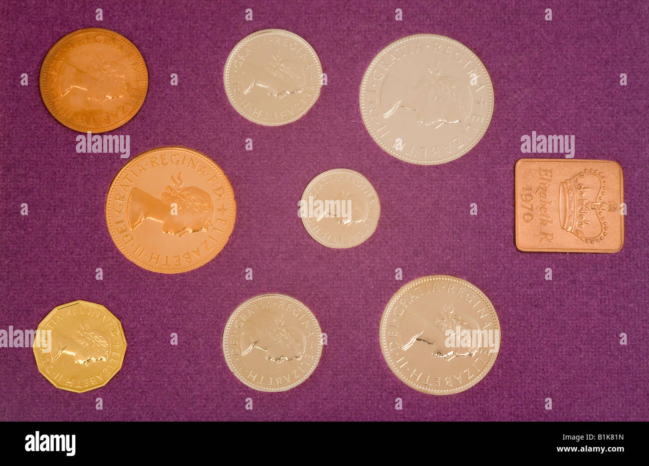1970 coins hi-res stock photography and images - Alamy