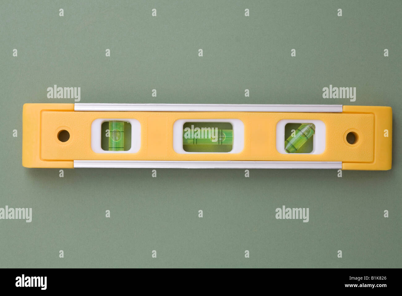 Studio Still Life Close up A three section spirit level Stock Photo - Alamy