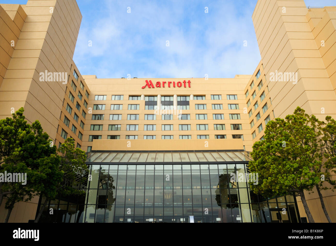 The Marriott hotel at San Francisco Airport, Burlingame CA Stock Photo ...