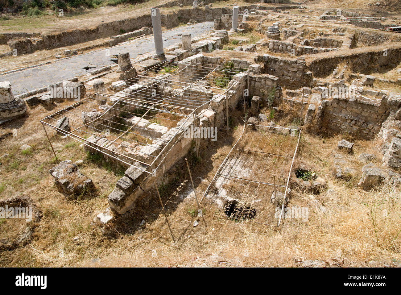 Roman Street in the biblical town of Tarsus, Anatolia, South Eastern ...