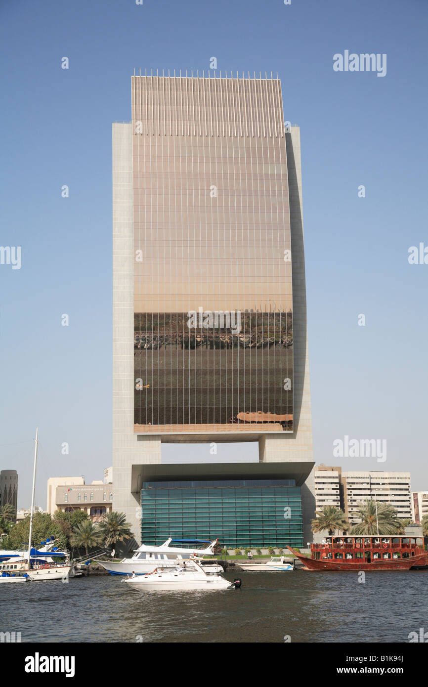 National Bank of Dubai Building Deira Dubai Stock Photo - Alamy
