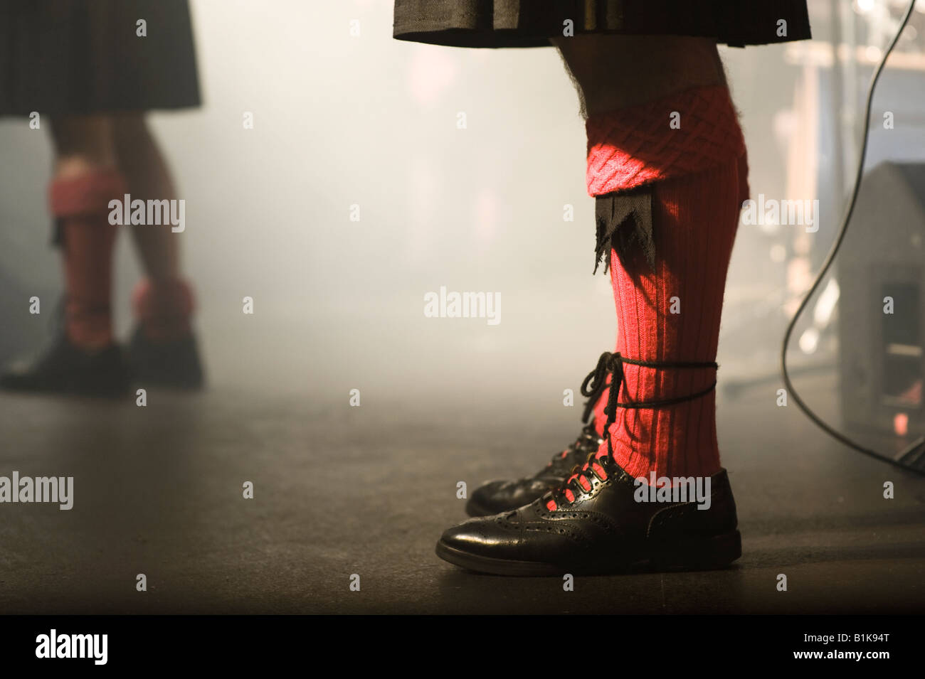scottish pipers socks and shoes Stock Photo - Alamy