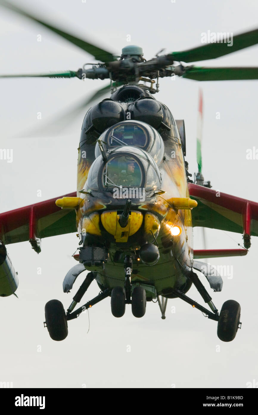 Hungarian mi 24 frontal view airshow hi-res stock photography and ...