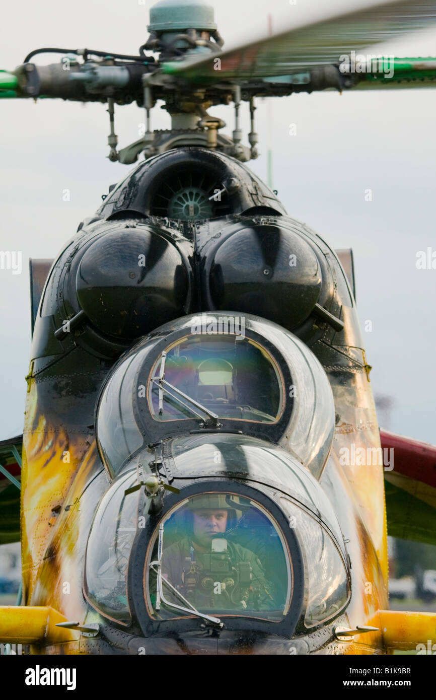 Hungarian mi 24 frontal view airshow hi-res stock photography and ...