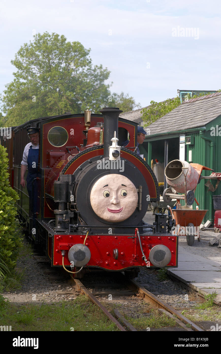 Talyllyn Railway loco No 3 in the guise of 'Sir Handel' for a children ...