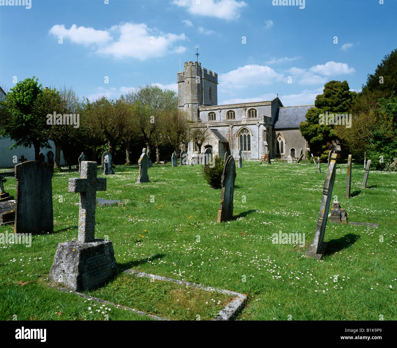 The Church of St Mary in the Village of Meare, Somerset, England Stock ...