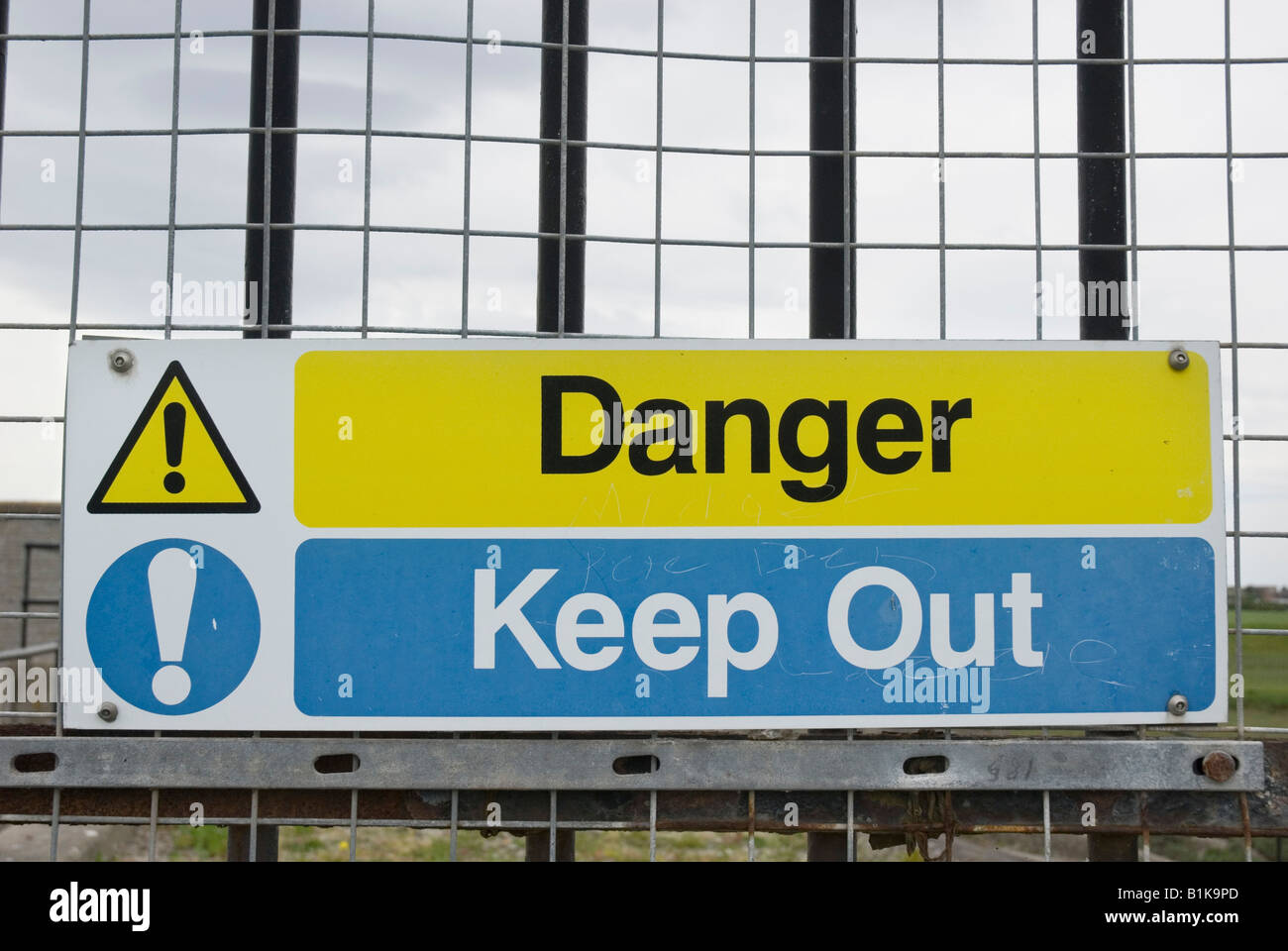 Danger, Keep Out sign, England, UK Stock Photo - Alamy