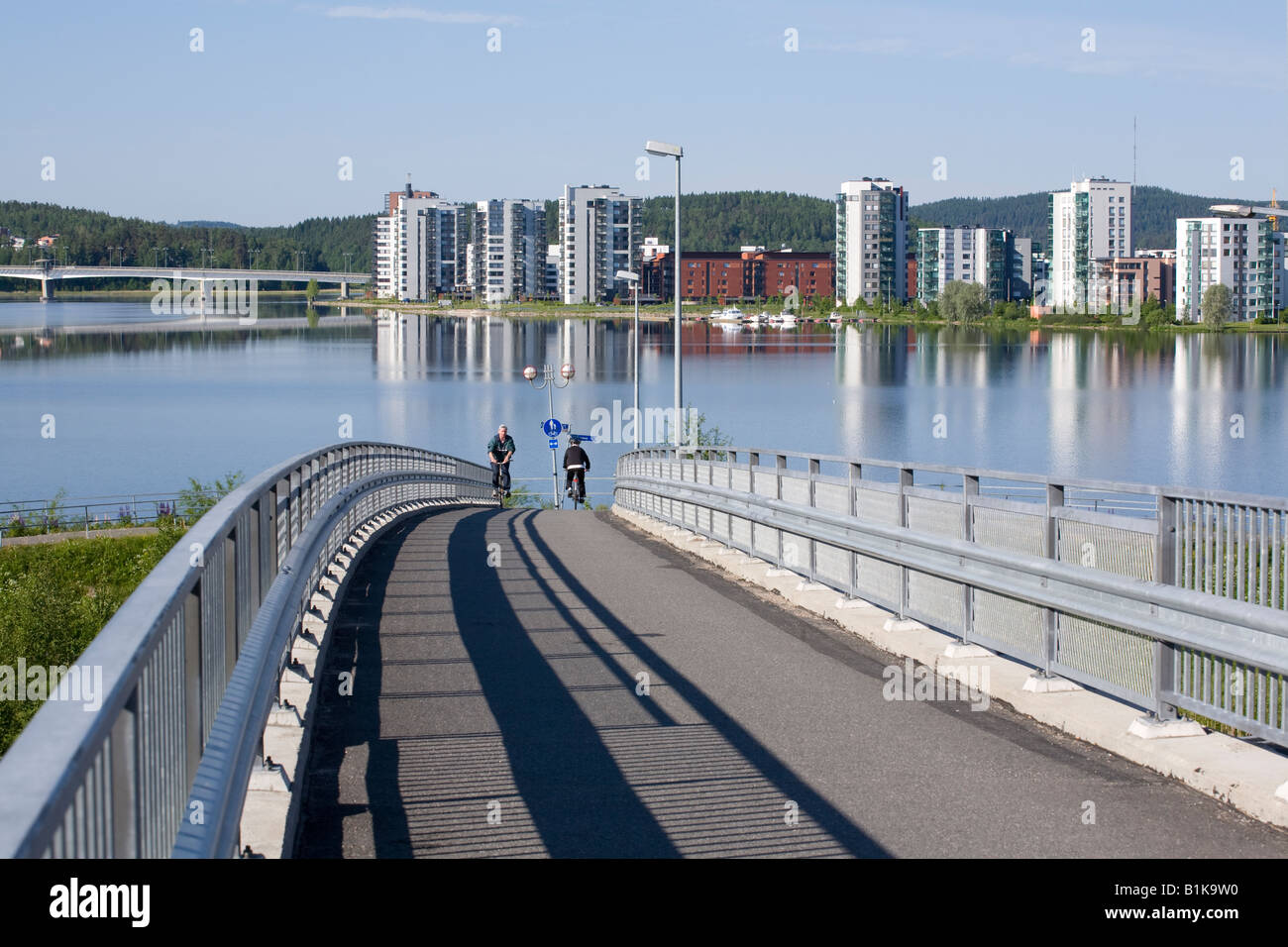 The foot bridge, Jyväskylä, Central Finland Stock Photo - Alamy