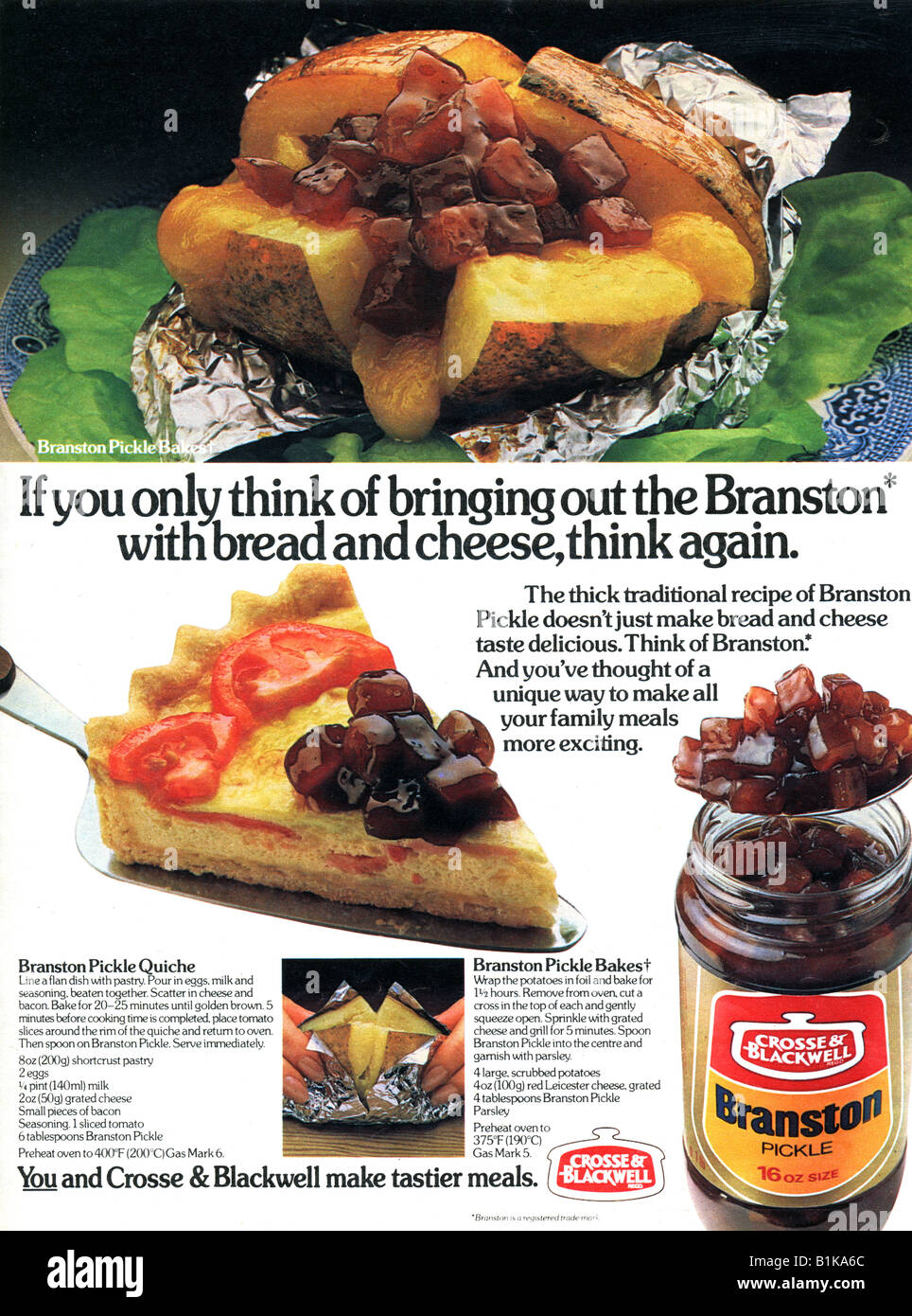 Branston pickle old ad hi-res stock photography and images - Alamy