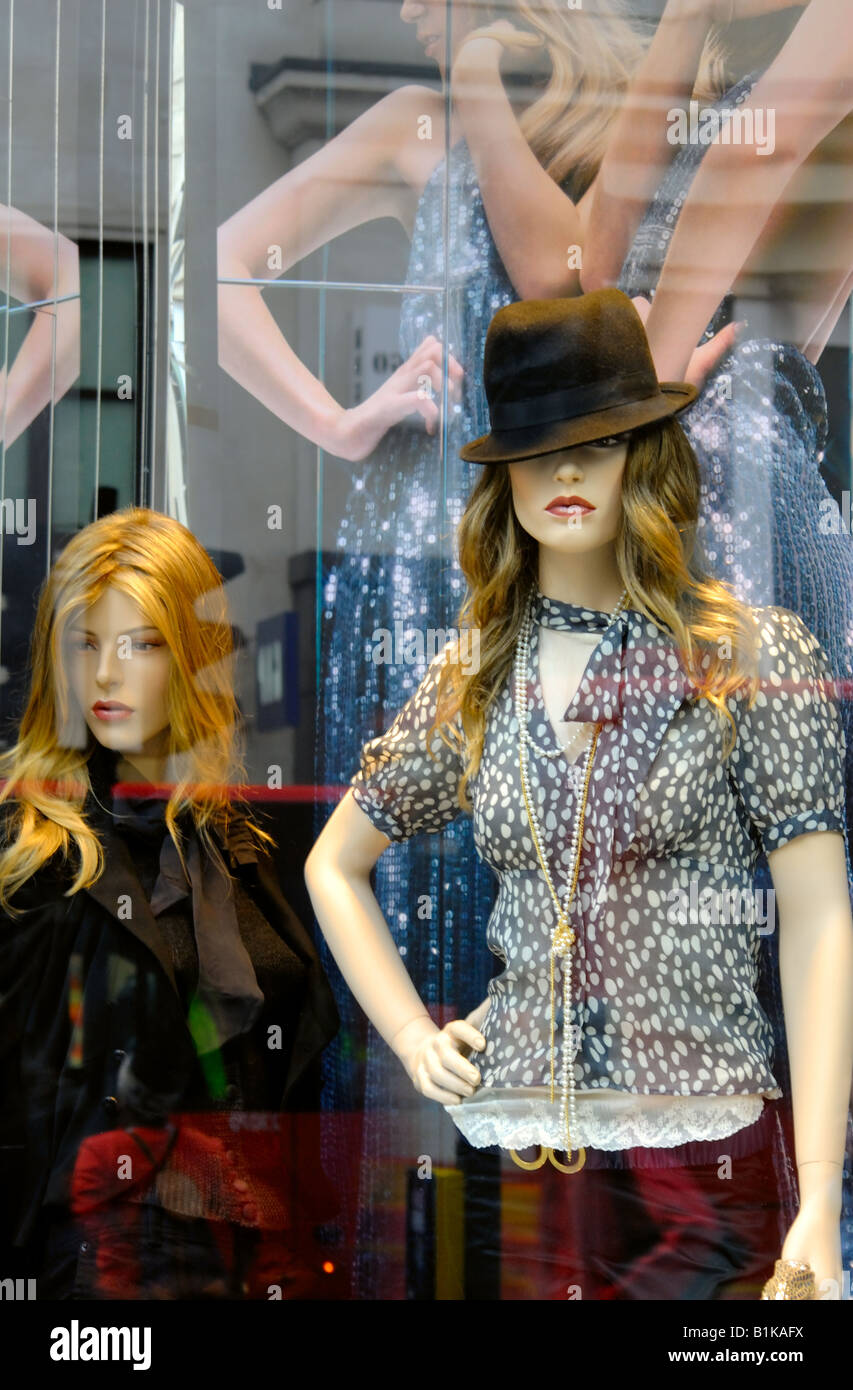 Shop window on Oxford Street London Stock Photo - Alamy