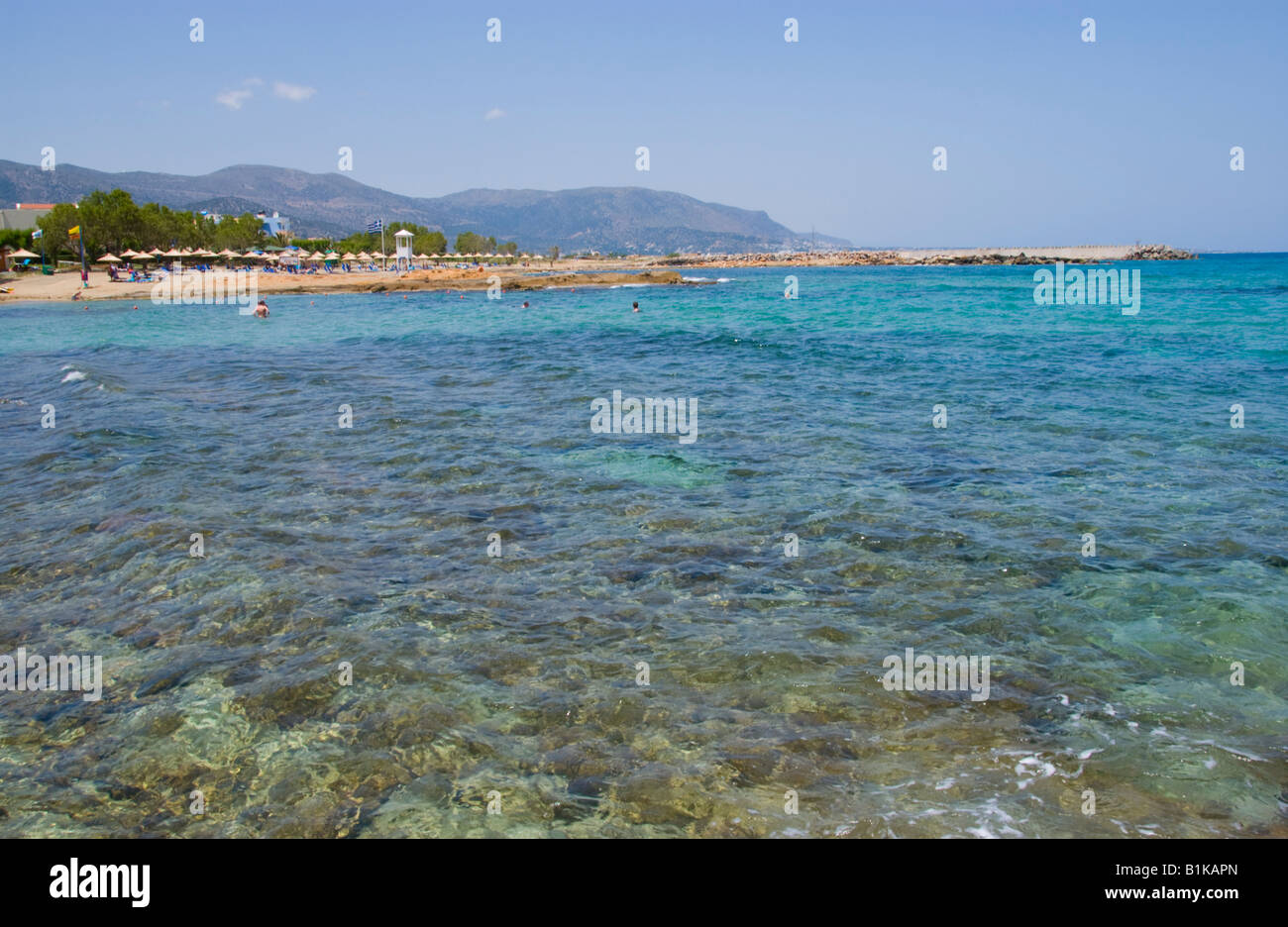 Malia beach hi-res stock photography and images - Alamy