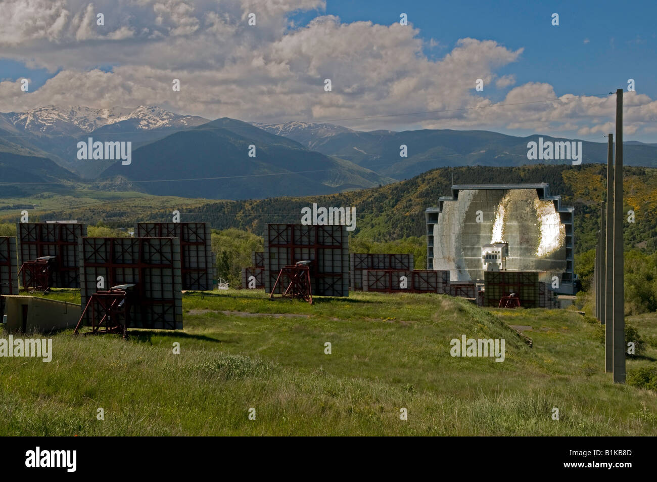 Solar furnace at Odeillo near Font-Romeu, Pyrénées-Orientales, France ...