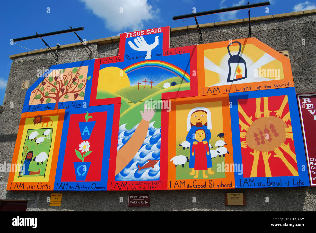 Millenium Children's Christian Mural, Chippenham, Wiltshire, England ...