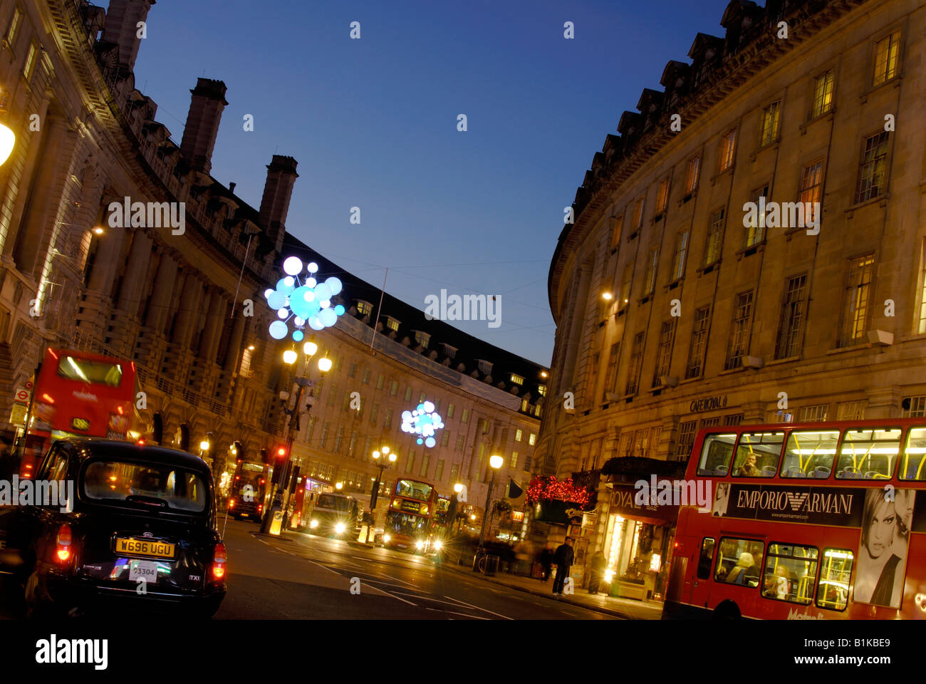 Regent Street London at night Stock Photo - Alamy