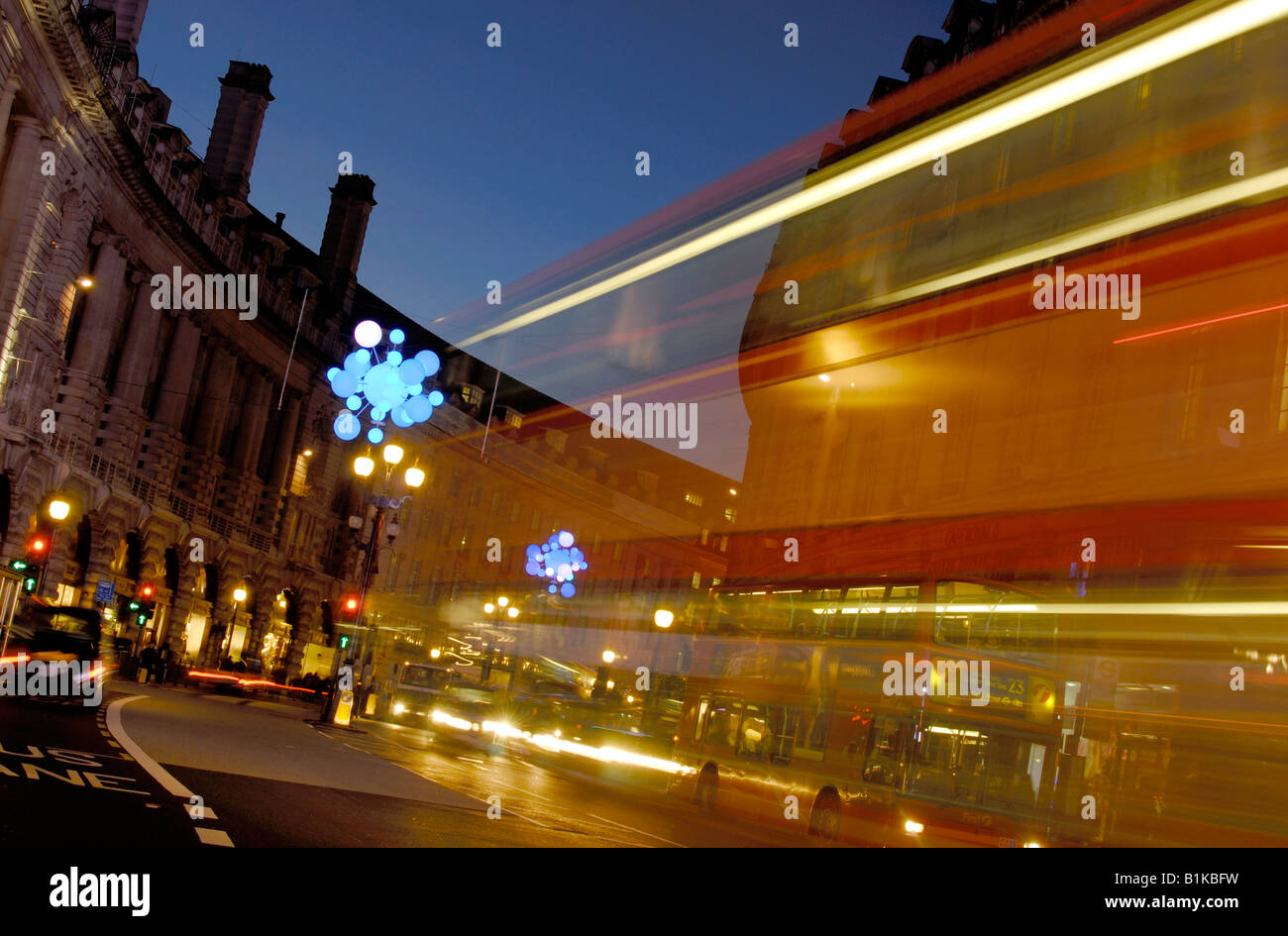 Regent Street London at night Stock Photo - Alamy