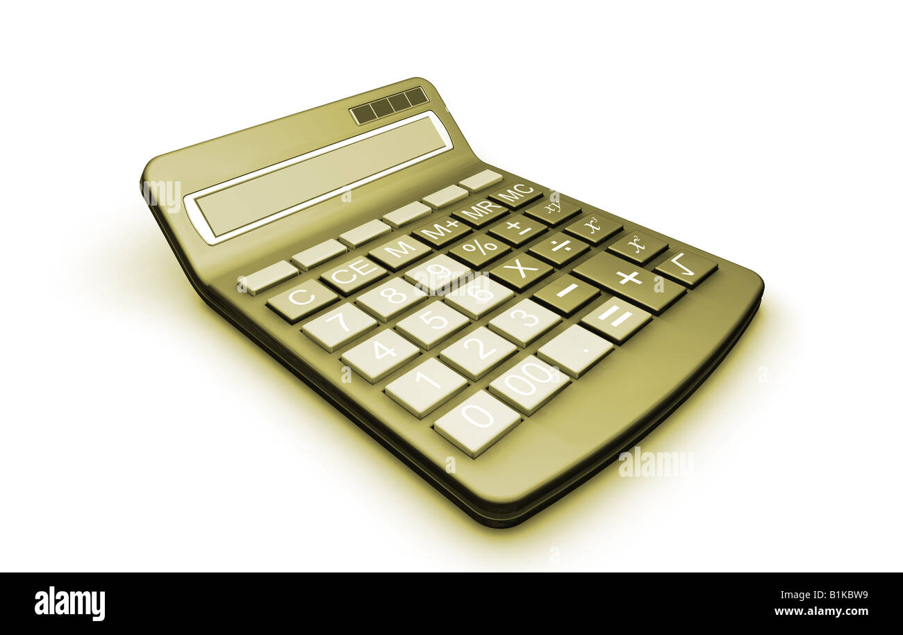 3d render calculator hi-res stock photography and images - Alamy