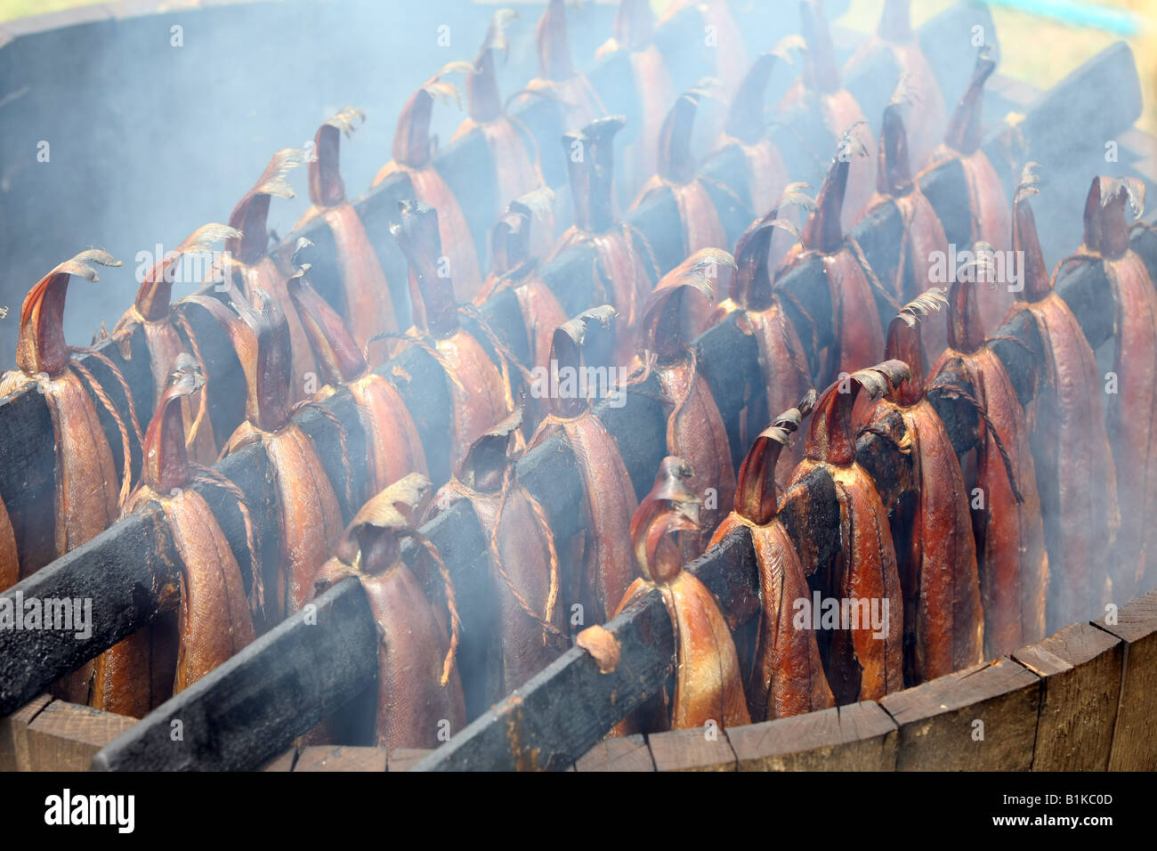 Smoke house fish haddock hi-res stock photography and images - Alamy