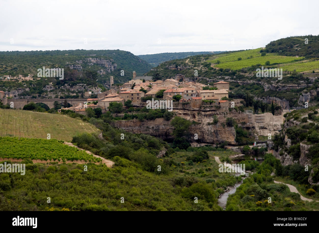 The perched village of Minerve, France Stock Photo - Alamy