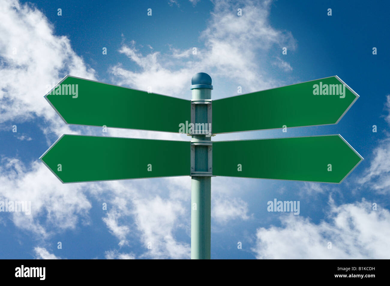 Blank sign ready for custom text Stock Photo - Alamy