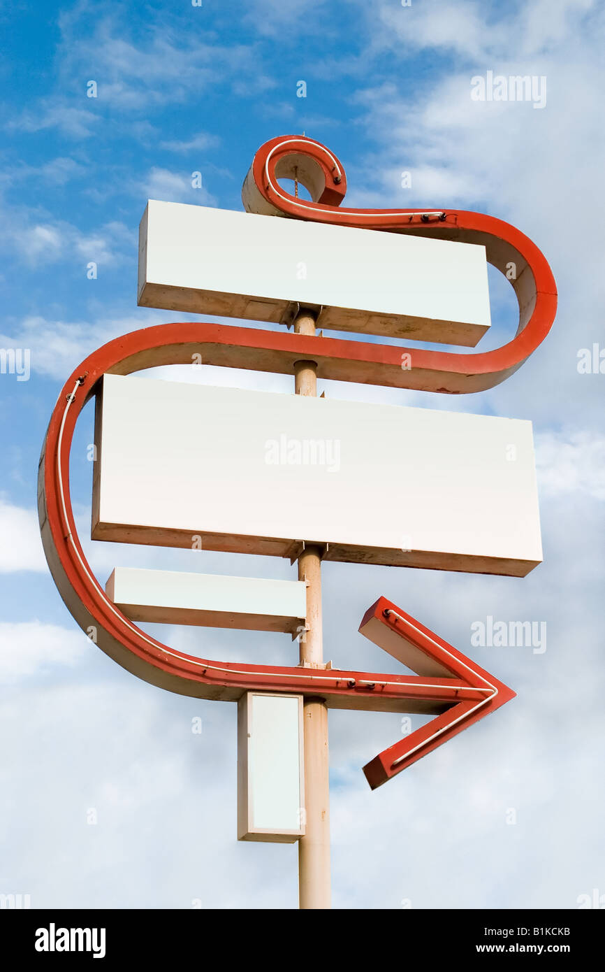 Blank large sign Stock Photo - Alamy