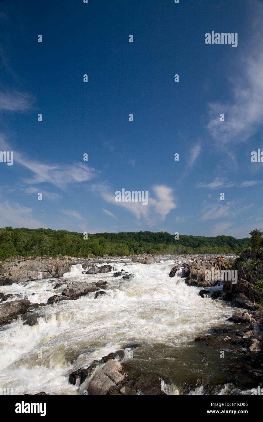 Potomac Maryland Great Falls on the Potomac River Stock Photo - Alamy