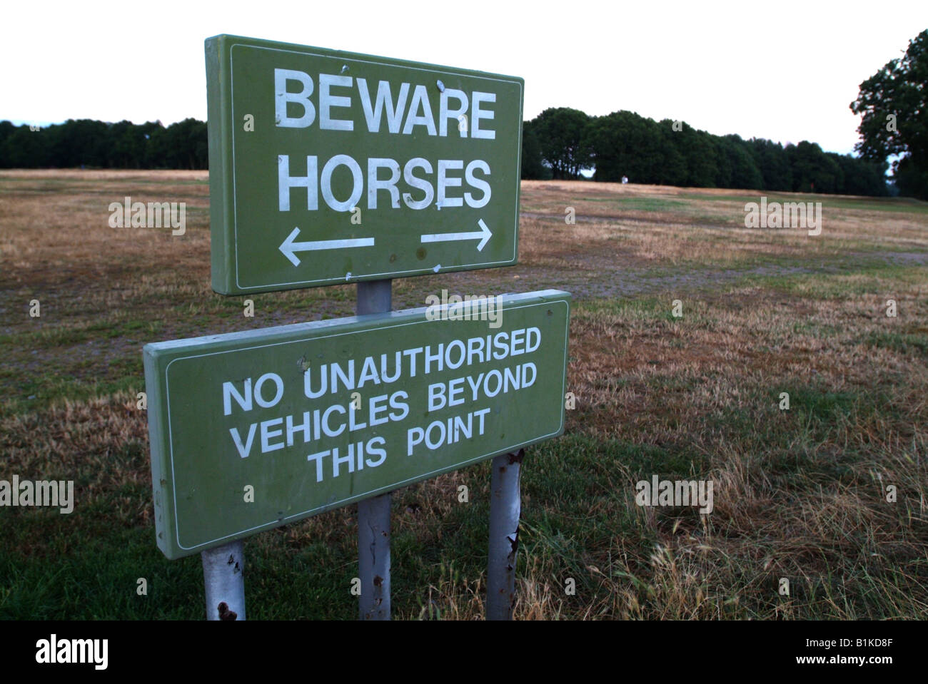 Beware of horses sign hi-res stock photography and images - Alamy