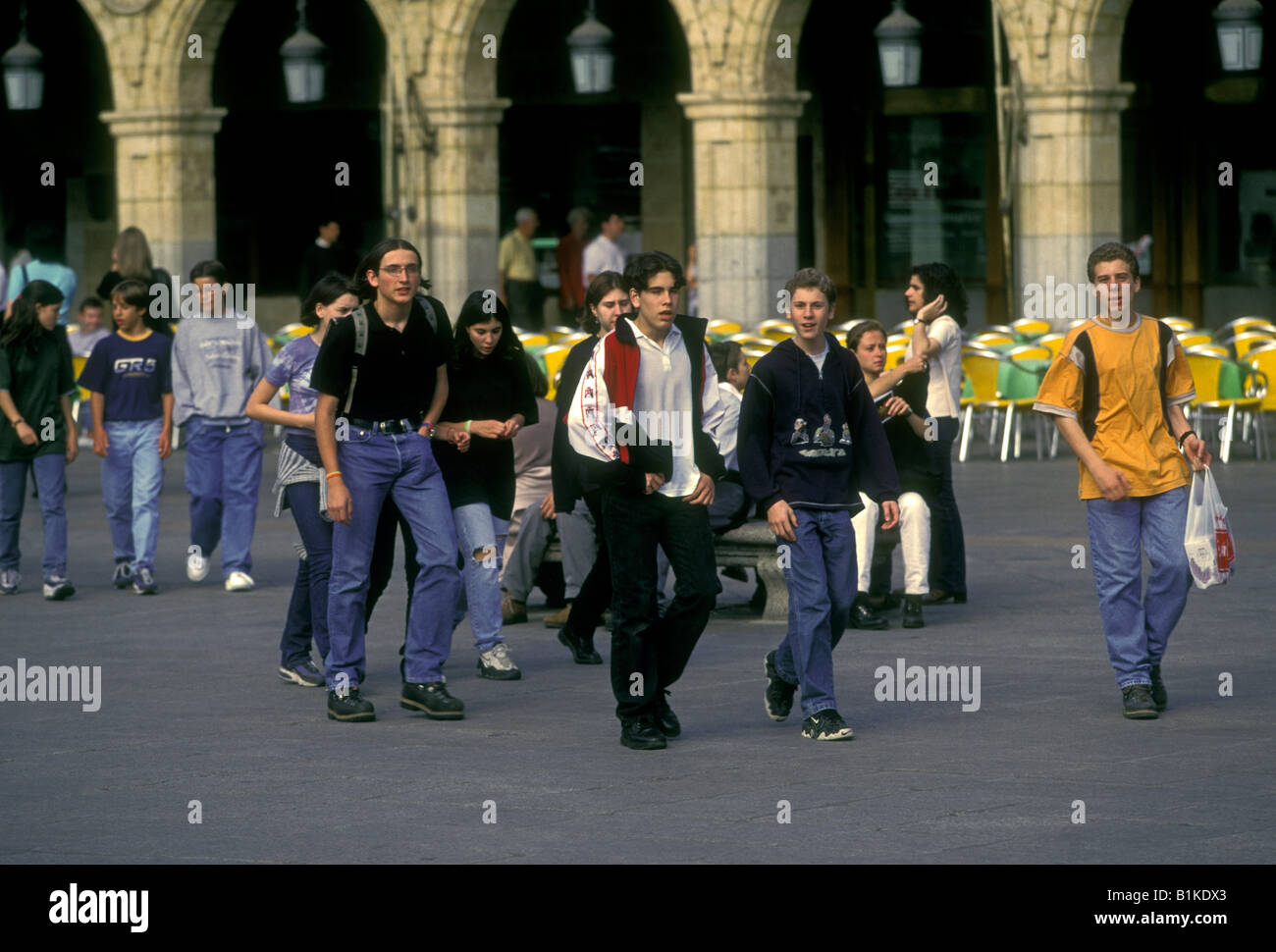 Spaniards Spaniard Spanish People Talking High Resolution Stock ...