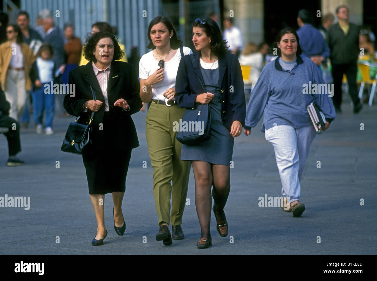 Spaniards Spaniard Spanish People Talking High Resolution Stock ...