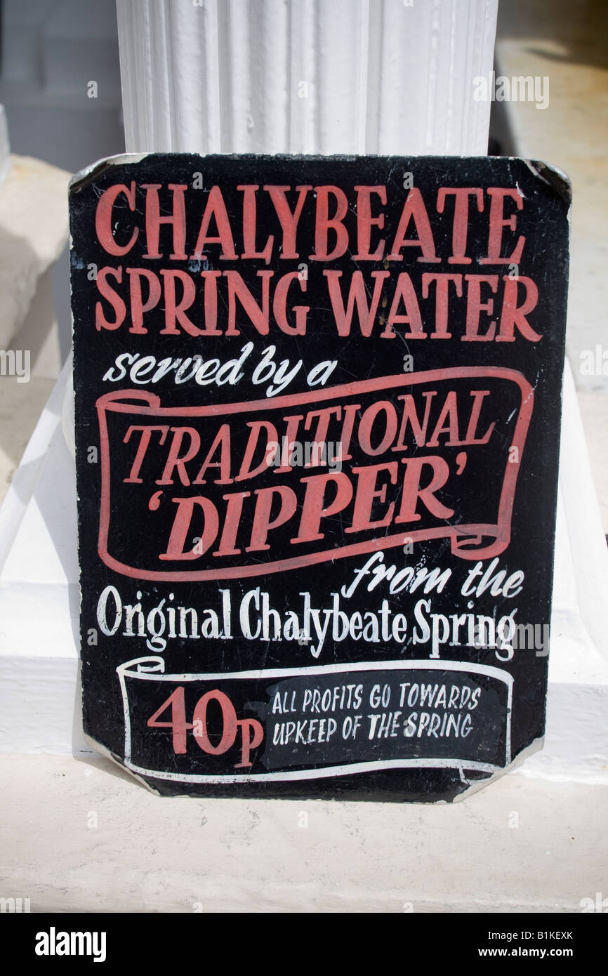 Chalybeate Spring Water The Pantiles Royal Tunbridge Wells Kent Stock ...