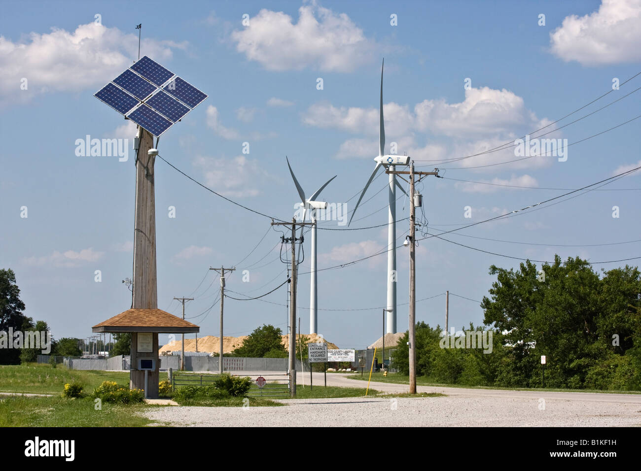 Wind turbines on a field in Ohio USA US hi-res Stock Photo - Alamy
