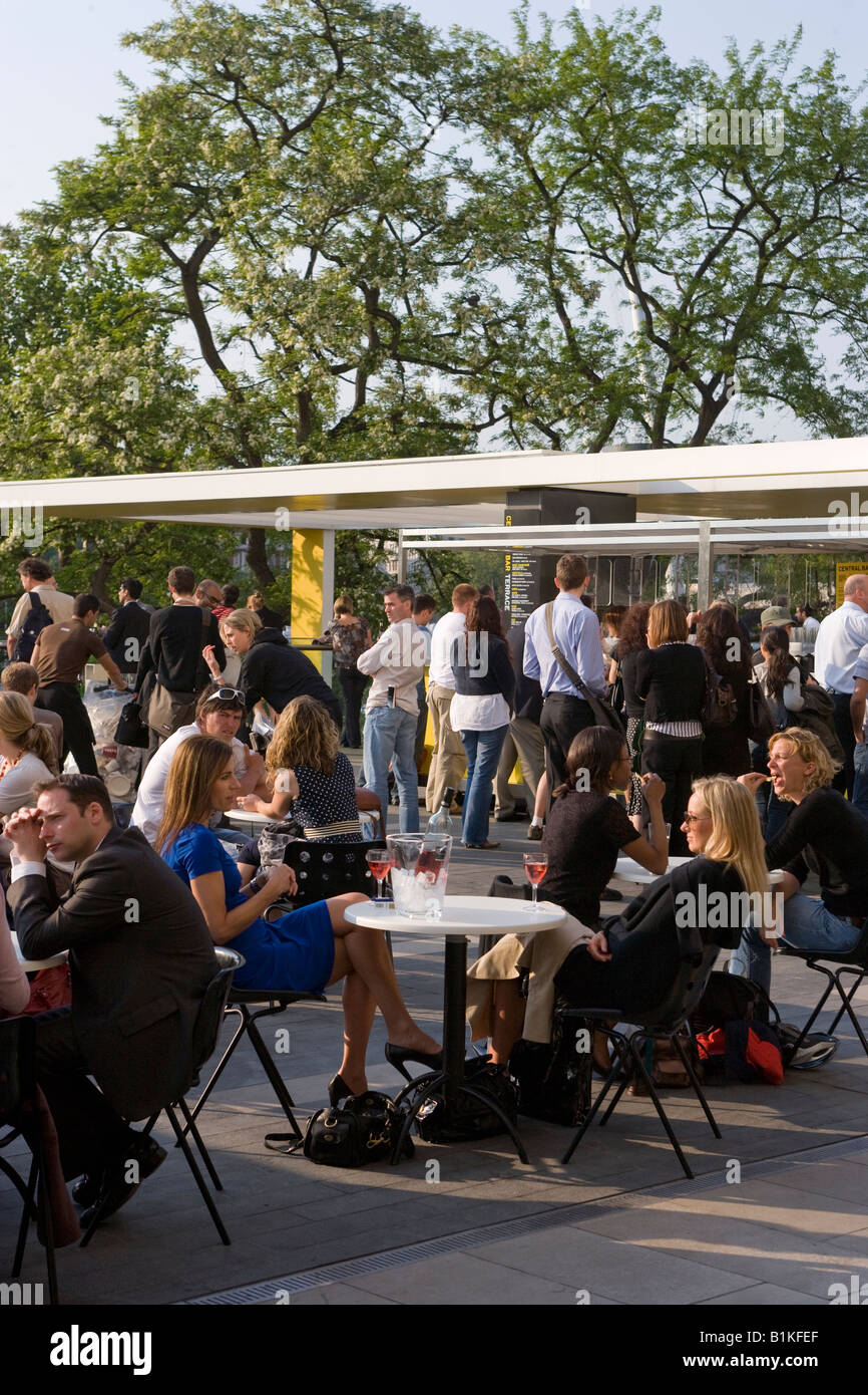 Central Bar Terrace Royal Festival Hall South Bank London Stock Photo ...