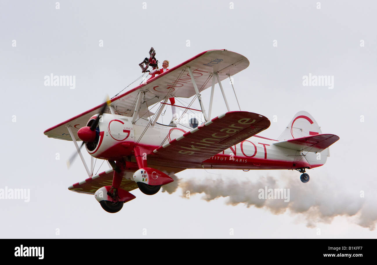 Boeing stearman biplane hi-res stock photography and images - Alamy