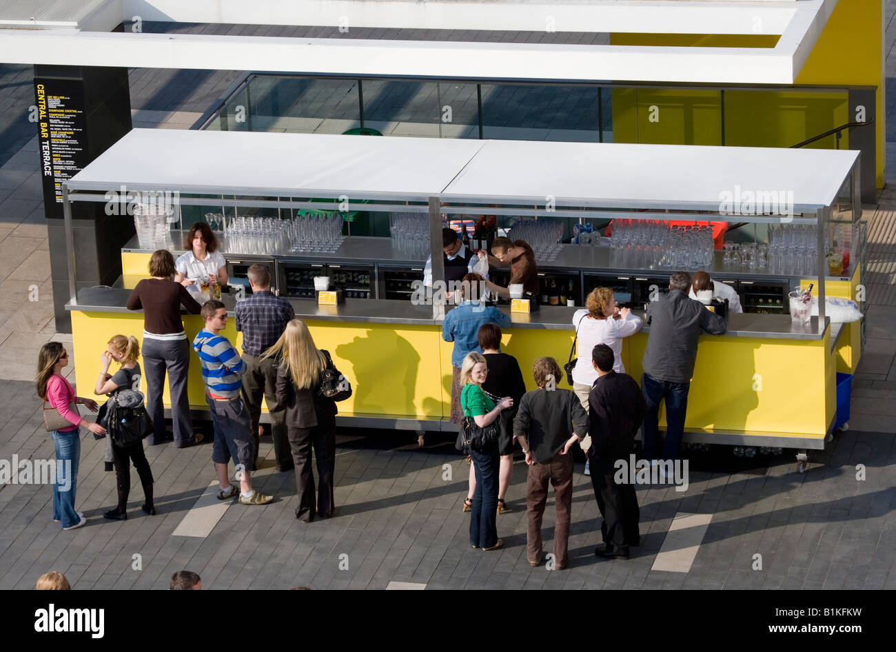 Central Bar Terrace Royal Festival Hall South Bank London Stock Photo ...