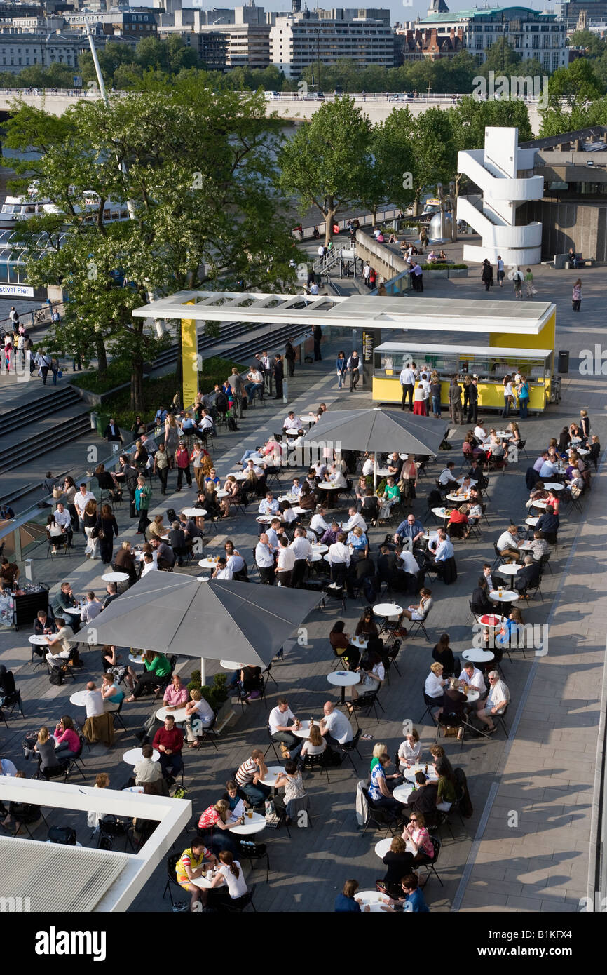 Central Bar Terrace Royal Festival Hall South Bank London Stock Photo ...