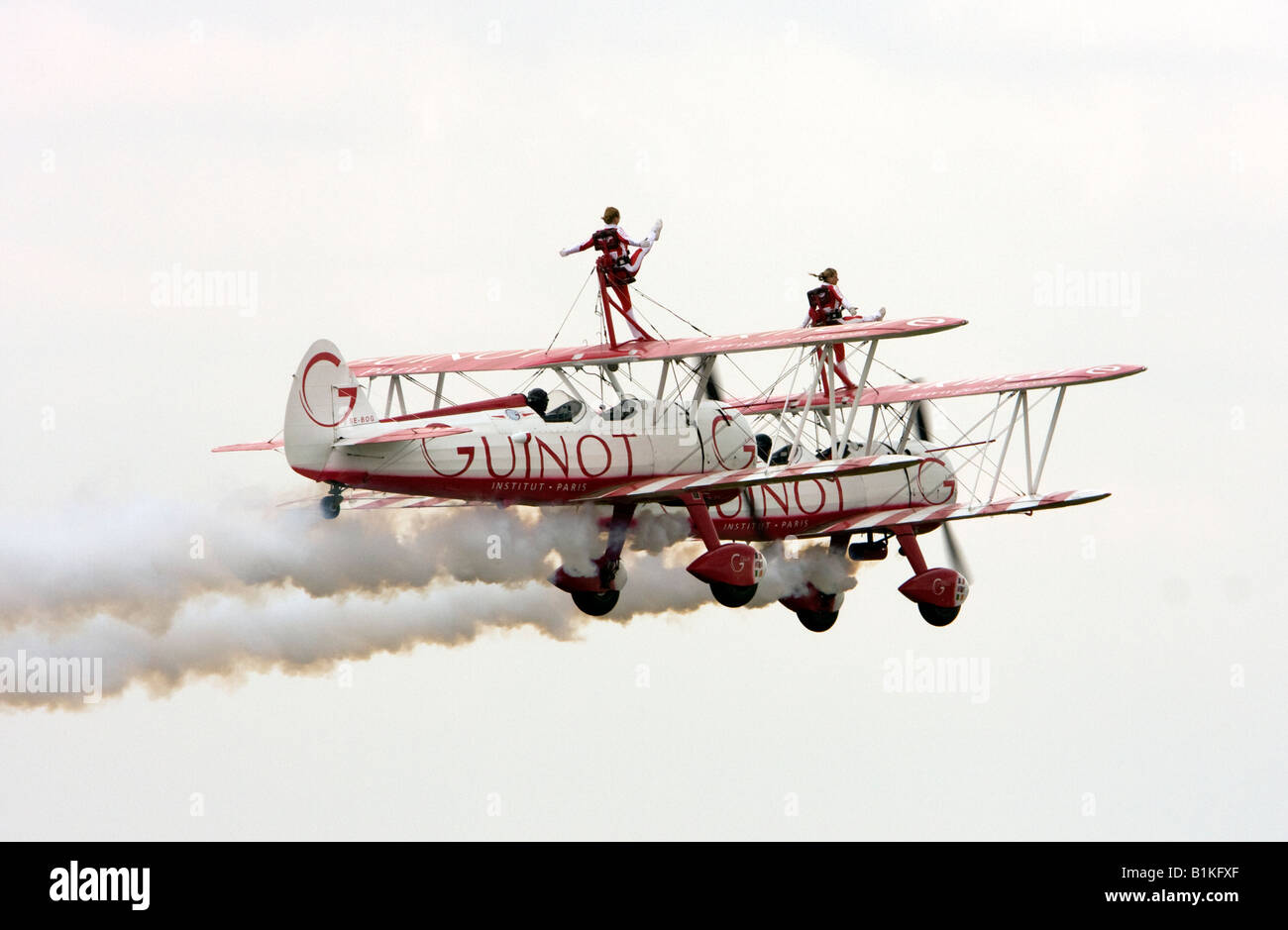 Air show biplane hi-res stock photography and images - Alamy