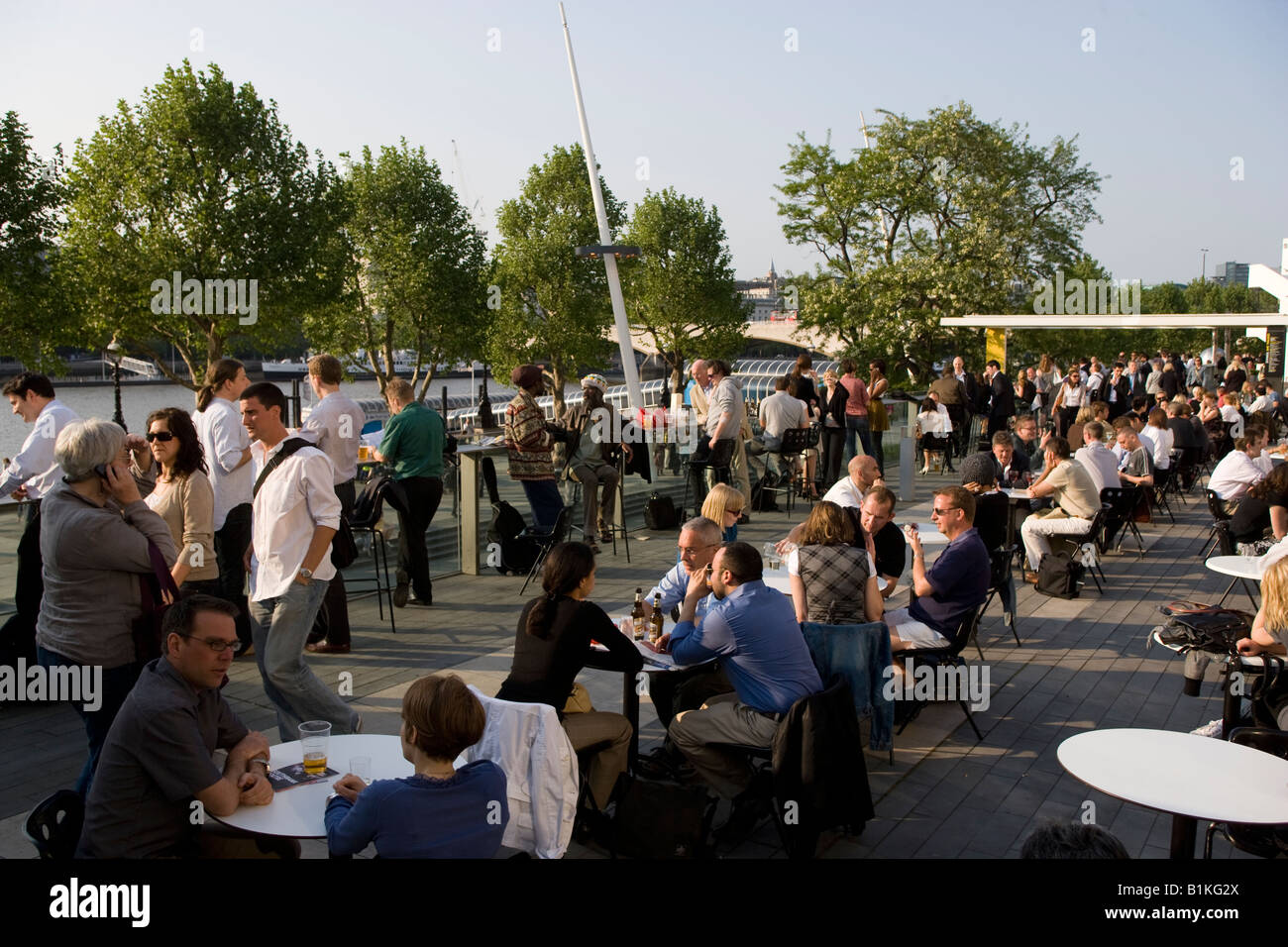 Central Bar Terrace Royal Festival Hall South Bank London Stock Photo ...