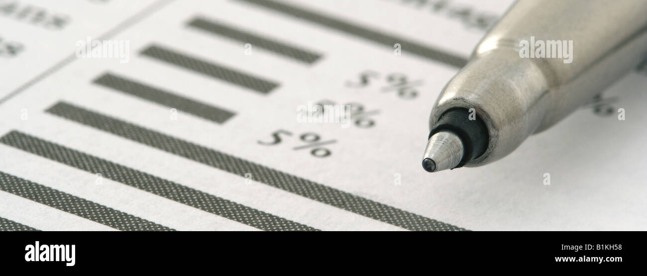 pen on chart Stock Photo - Alamy